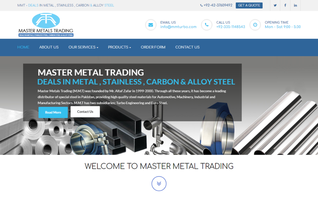 Master Metals Trading - AISH TYCOONS || PK's NO. 1 WEB DEVELOPMENT ...