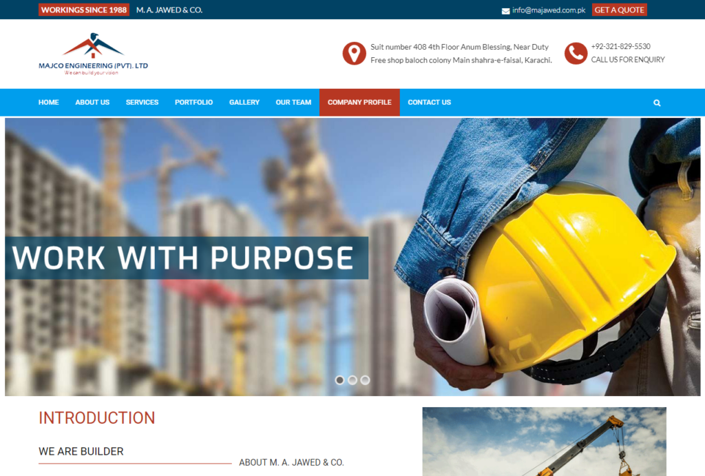 MAJCO ENGINEERING - AISH TYCOONS || PK's NO. 1 WEB DEVELOPMENT COMPANY ...